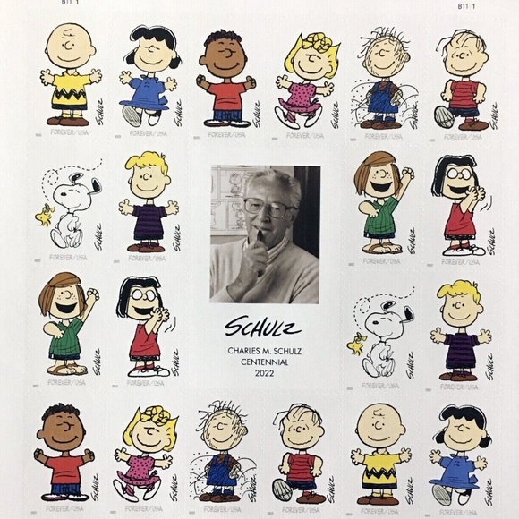 USPS | Office | 222 Charles M Schulz Of 20 Mint Charlie Brown Peanuts ...